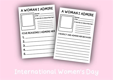 Mash International Womens Day International Womens Day Worksheet