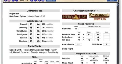 Hero Lab For The Pathfinder Beginner Box Rpg Item Rpggeek