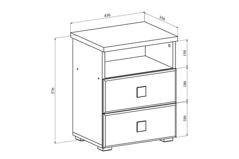 Какого размера должна быть прикроватная тумба
