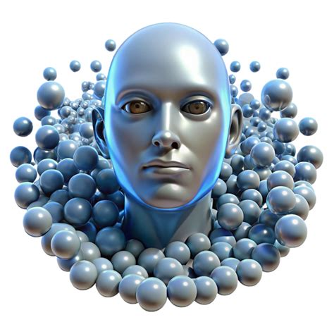 Ethereal Gorgeous A Swarm Of Nanobots Forming The Shape Of A Human Face
