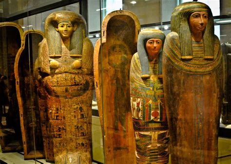 Egyptian Mummy Antiquities At The Louvre Museum Paris France Egypt