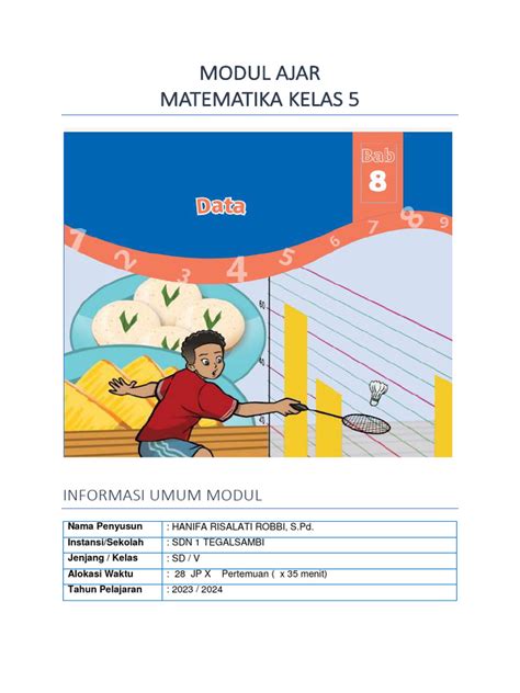 Modul Ajar Matematika Pengolahan Data Pdf