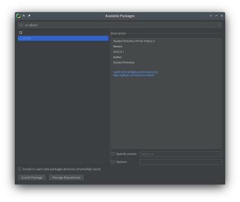 Pycharm Student Robotics