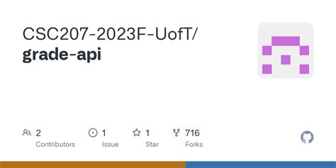 Github Csc207 2023f Uoftgrade Api