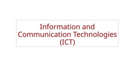 applications of ict pptx