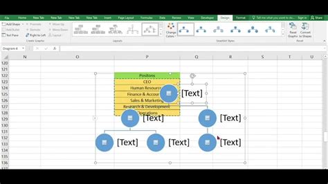 How To Make Organizational Chart In Excel Youtube
