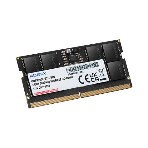 Gold Ddr5 5600 So Dimm 記憶體模組 Adata Taiwan