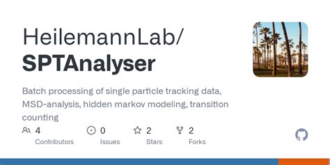 GitHub HeilemannLab SPTAnalyser Batch Processing Of Single Particle Tracking Data MSD