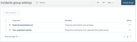 Setting Up Grouping Rules Documentation Saf