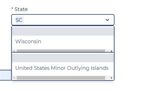 Selecting Us State In Chrome Weirdness Open Forum