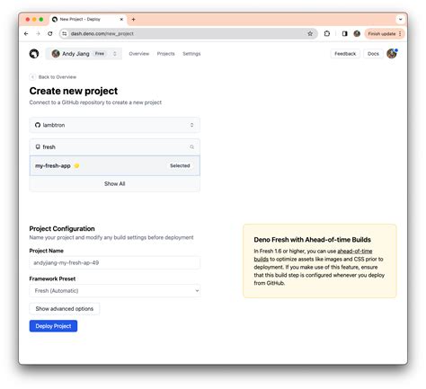 introducing simpler project creation in deno deploy deno