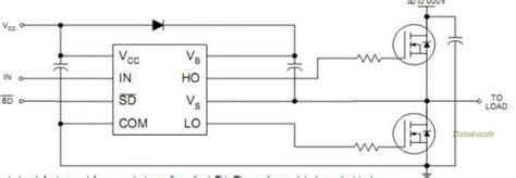N Mos Half Bridge Bootstrap Gate Drive Raskelectronics N Mos Half Bridge Bootstrap Gate Drive Raskelectronics