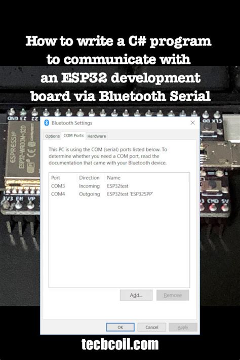 How To Write A C Program To Communicate With An Esp32 Development