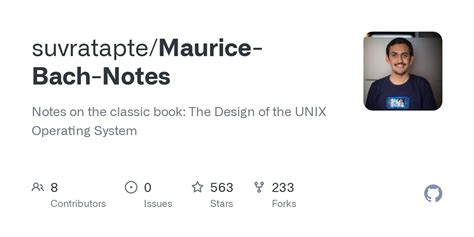 Github Suvrataptemaurice Bach Notes Notes On The Classic Book The
