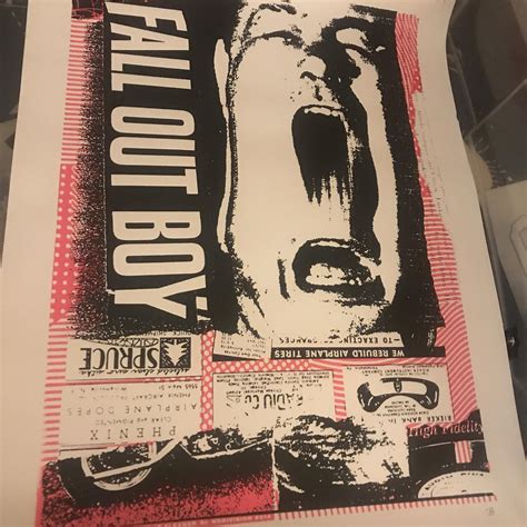 Limited Edition Fall Out Boy Poster 21100 Depop