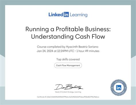 hyacinth beatriz soriano on linkedin certificate of completion
