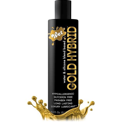 Wet Gold Hybrid Lubricants Water Silicone Blends