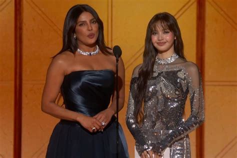 Golden Globes 2026 Priyanka Chopra Blackpink Lisa Present An Award
