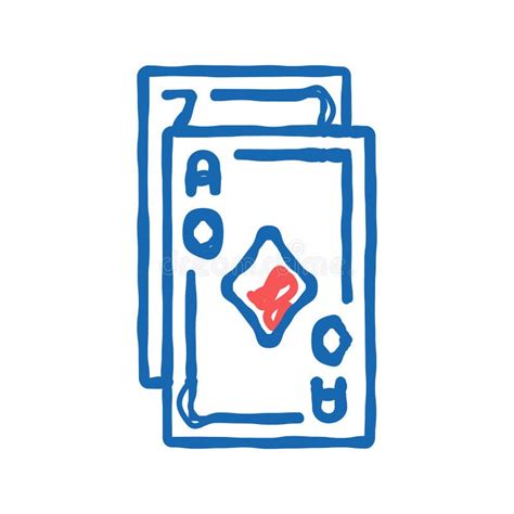 Card Game Board Table Icon Doodle Illustration Stock Illustration Illustration Of Person Icon