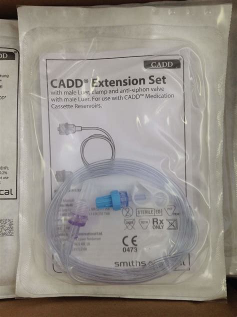 New Smiths Medical 21 7047 24 Cadd Extensions Set 152cm 17ml 50box X Disposables General New Smiths Medical 21 7047 24 Cadd Extensions Set 152cm 17ml 50box X Disposables General
