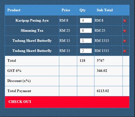 Javascript How To Make Purely Client Side Shopping Cart Calculation