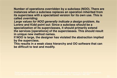 Ppt Chapter 24 Technical Metrics For Object Oriented Systems