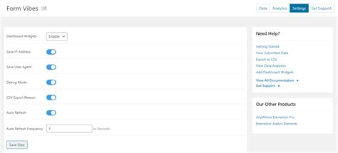 Form Vibes Settings Page Docs Form Vibes By Wpvibes