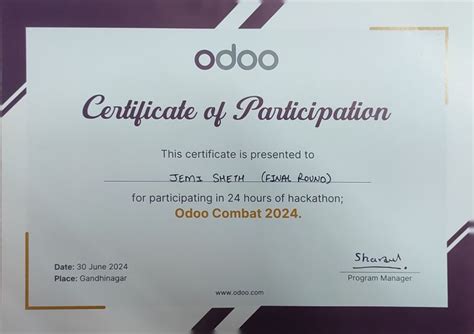 Jemi Sheth On Linkedin Odoocombat2024 Hackathon Teamwork Innovation Learning Networking