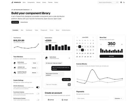 radix ui templates free shadcn ui components
