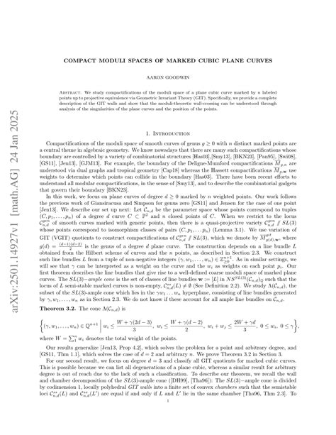 Pdf Compact Moduli Spaces Of Marked Cubic Plane Curves