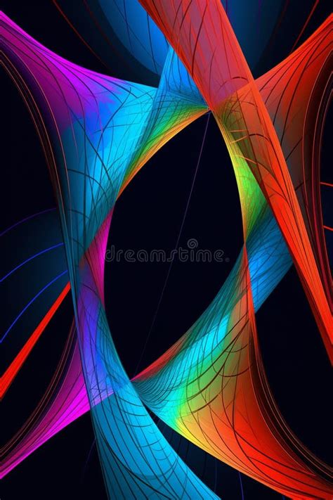 Generative Ai Abstract Geometry Pattern Background Stock Image Image Of Wave Abstract