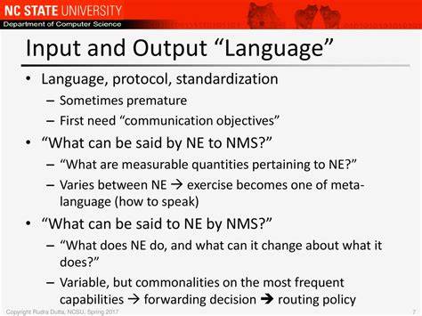 Reading Exercise Policy Signaling Programming Network Elements Ppt