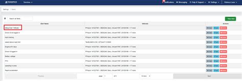 Alerts Exception Reporting