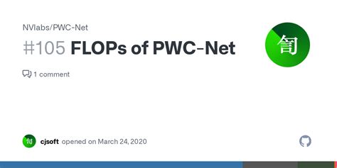 flops of pwc net · issue 105 · nvlabs pwc net · github