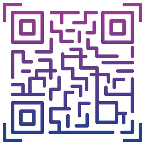 Qr Code Scan Generic Gradient Outline Icon