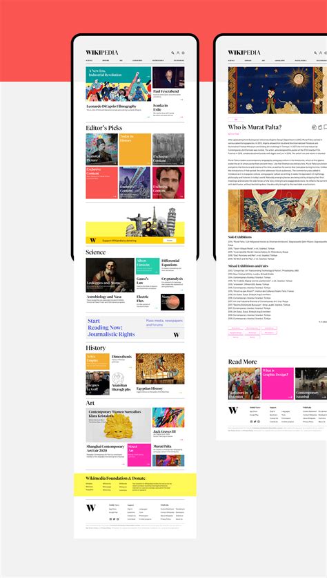 Wikipedia Redesign Concept On Behance