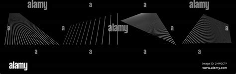 3d Lines In Perspective Angled Slanting Oblique And Diagonal Lines Stripes Vector Design