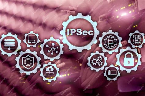 Premium Photo Ip Security Data Protection Protocols Ipsec Internet And Protection Network Concept