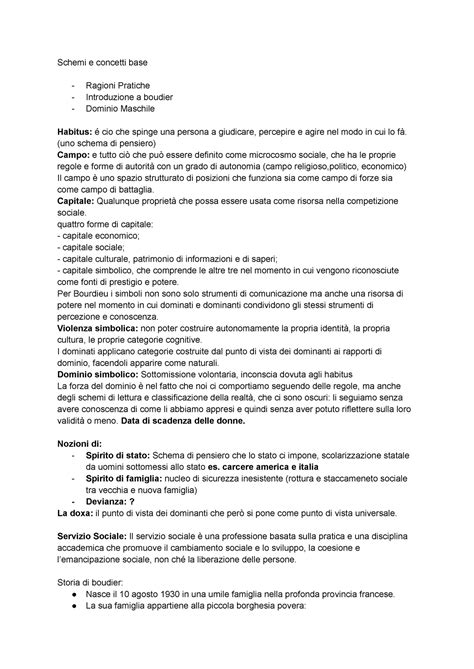 schemi e concetti base schemi e concetti base ragioni pratiche