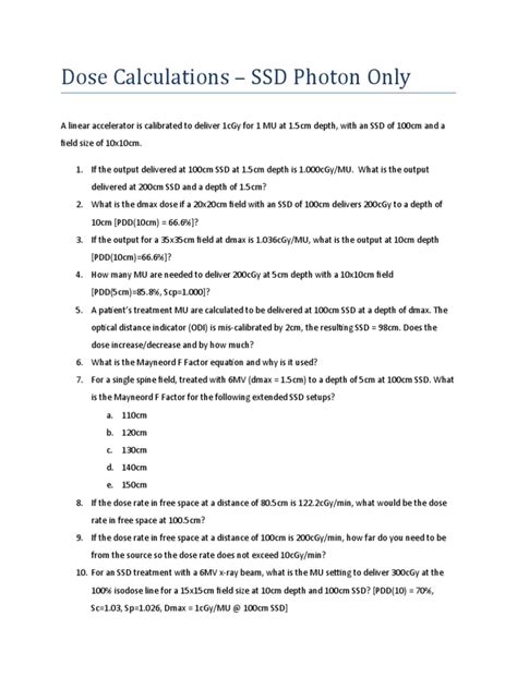 Calc Practice Problems Ssd Photon Pdf Electromagnetic Radiation