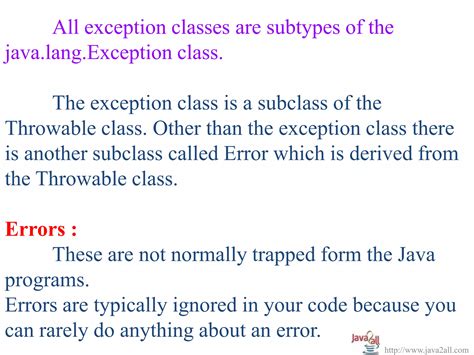 Java Exception Handling Pps