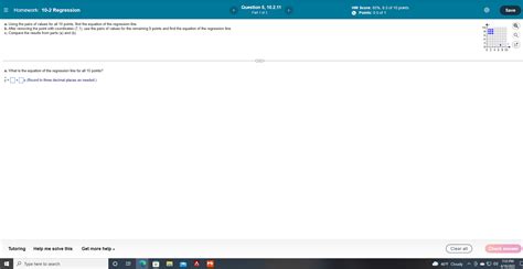 Solved Homework Regression Question Part Chegg