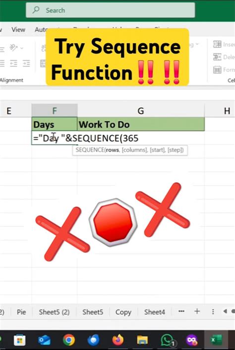 Day Sequence Formula ‼️🛑 Excelhacks Excel Exceltips 365