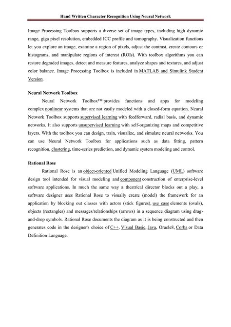 Hand Written Character Recognition Using Neural Networks Docx