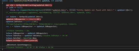 C Entity Framework Core Set Null One Property Of Entity Stack Overflow