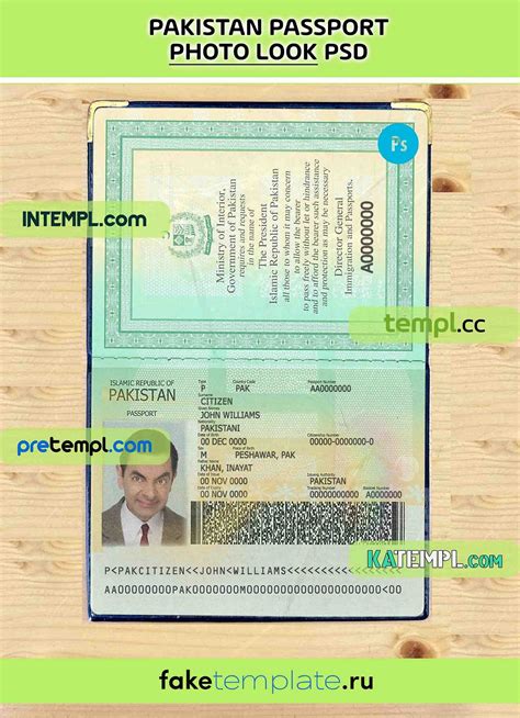 Pakistan Passport Psd Download Scan And Photo Look Templates By Intempl Medium