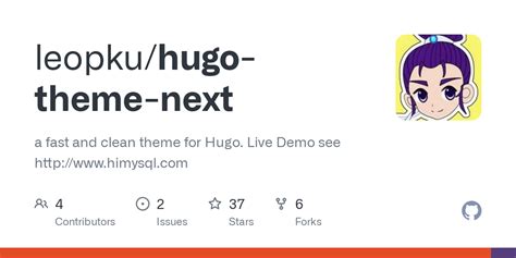 GitHub Leopku Hugo Theme Next A Fast And Clean Theme For Hugo Live Demo See
