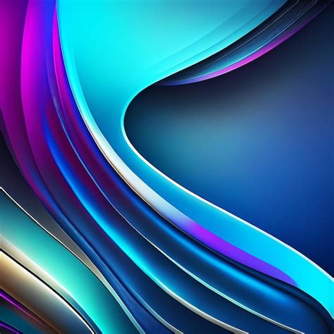 Premium Ai Image Abstract Colorful Curvy Lines Background