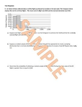 AP Statistics Sampling Distribution Practice By Miller Math Made Easy