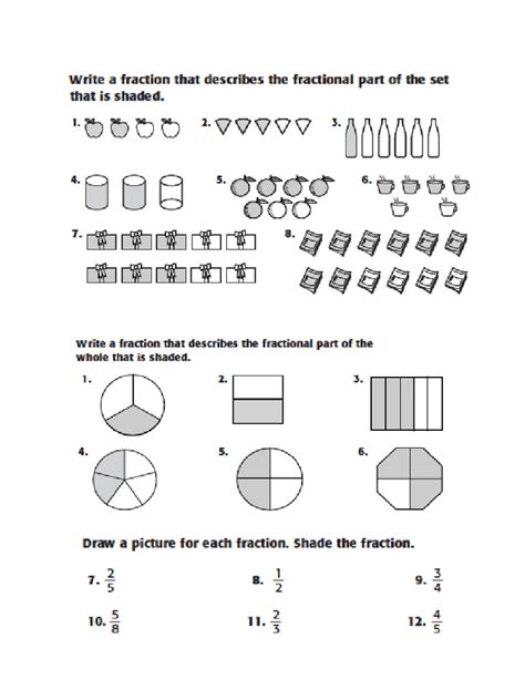 Fractions Master Sheet 1 Viii Pdf
